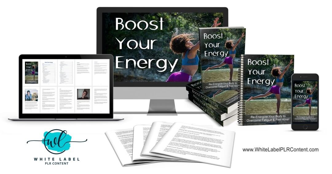 Boost Your Energy PLR - eBook, eCourse and Graphics